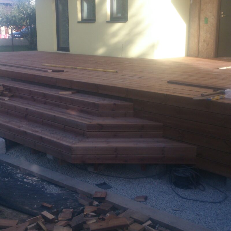 Terrassi ehitus üle Eesti | Telli puidutöö Coralroofist!